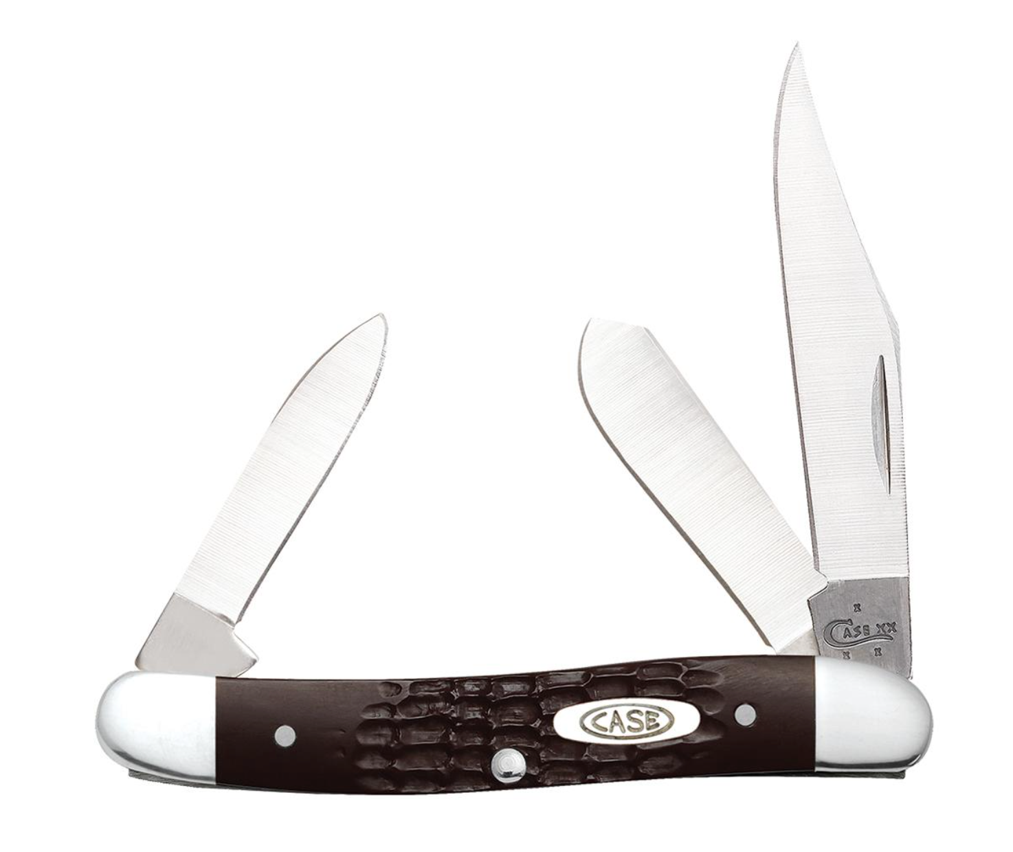 Case Brown Synthetic Medium Stockman Pocket Knife (00217) – KnifeJoy