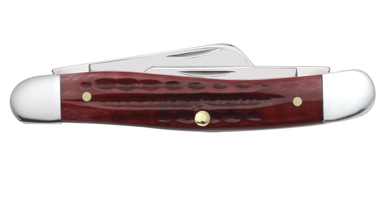 Case Pocket Worn® Old Red Bone Corn Cob Jig Medium Stockman (00786 ...