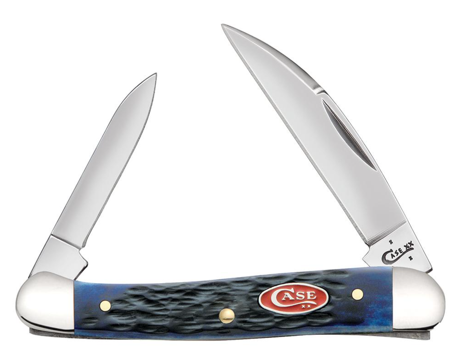 Case Navy Blue Bone Rogers Jig Mini Copperhead (07062) – KnifeJoy