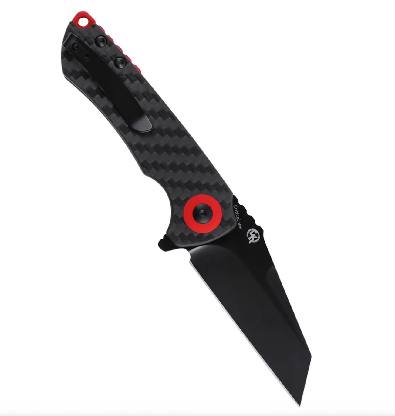 Kizer V3508A1 Mini Critical Knife Black Carbon Fiber Handle CPM3V Plai ...