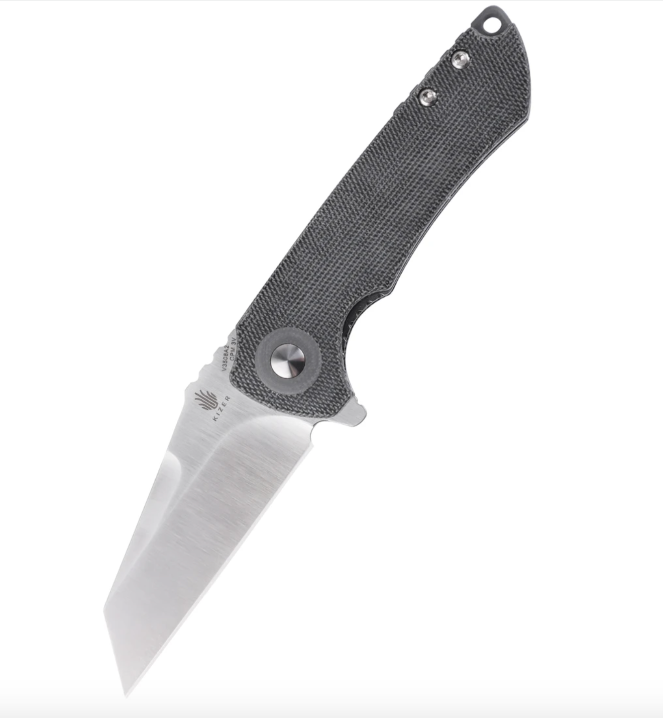 Kizer V3508A2 Mini Critical Knife Black Micarta Handle CPM3V Plain Sat ...