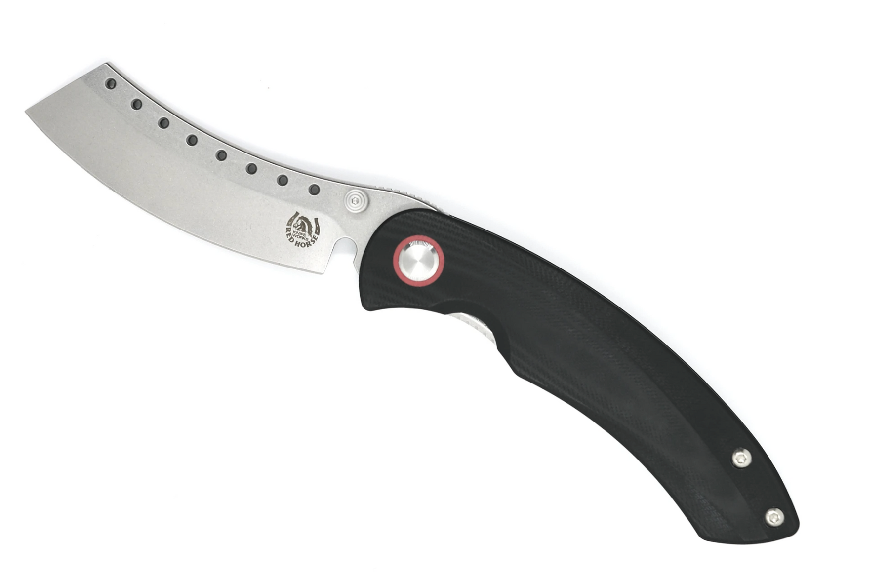 Red Horse Knife Works Hell Razor P Series with Black G10 Handles/ Ston ...