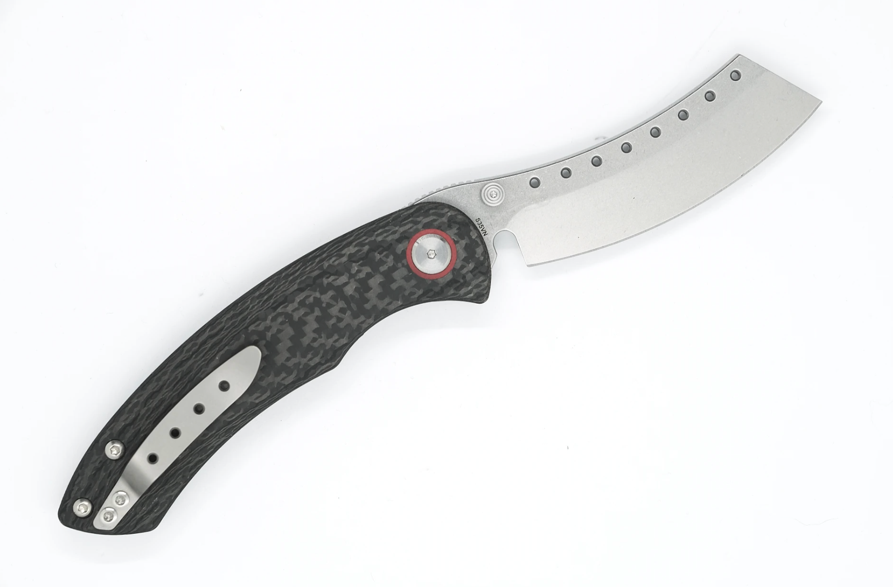 Red Horse Knife Works Hell Razor P Series with Carbon Fiber Handles/Sa ...