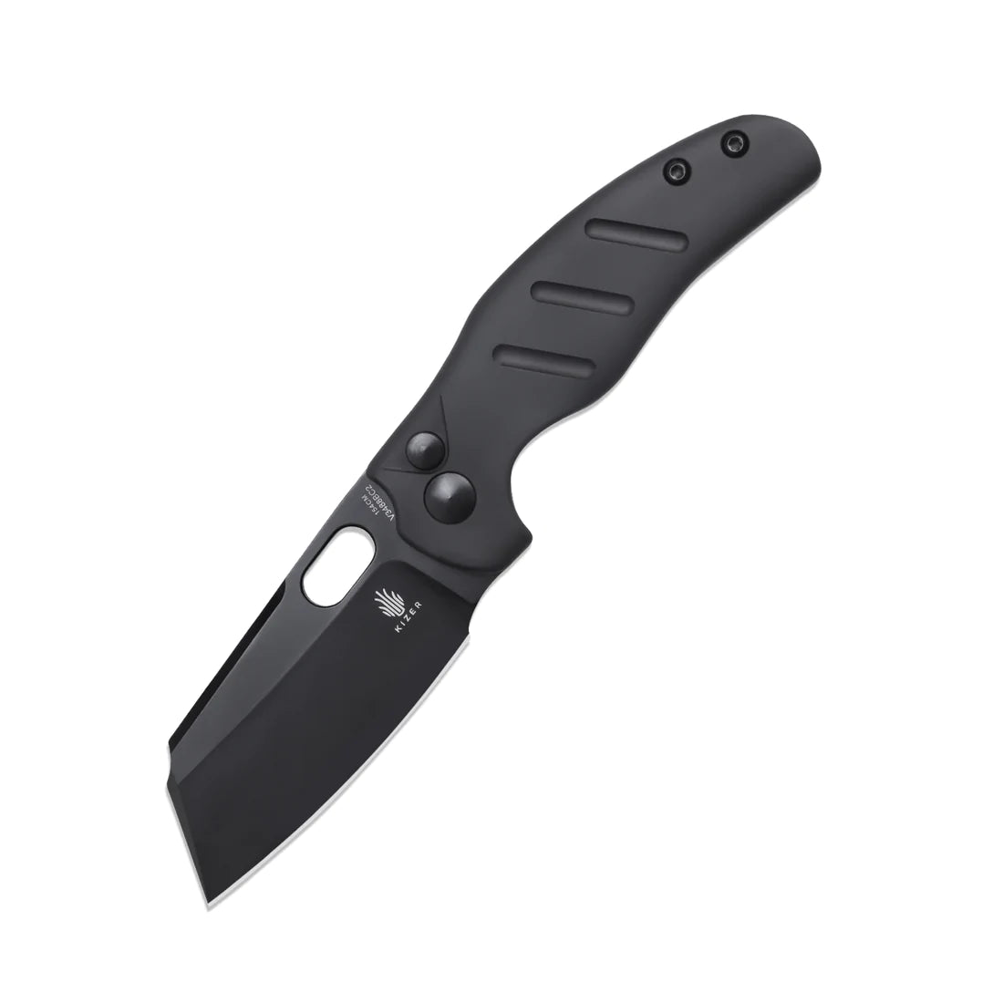 Kizer C01C Sheepdog Mini V3488BC2 Button Lock Knife Black 154CM Blade ...